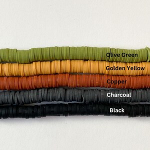 Custom Color Block Bracelet | Heishi Beaded Bracelet | Clay Bead ...