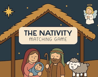 Nativity Memory Game; Printable Christian Christmas Matching Cards for ...