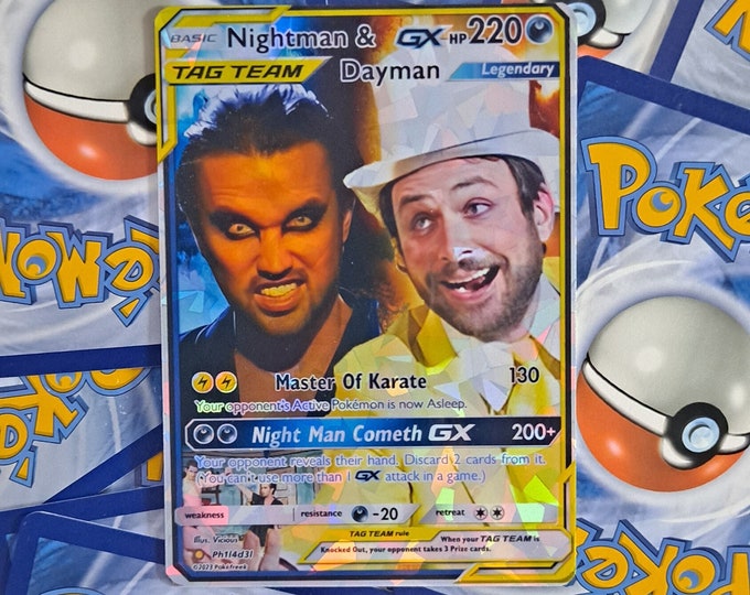 Nightman Dayman Pokemon Card Always Sunny - Etsy