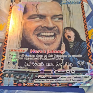 The Shining - Heres Johnny Pokemon Card - Jack Nicholson - Etsy