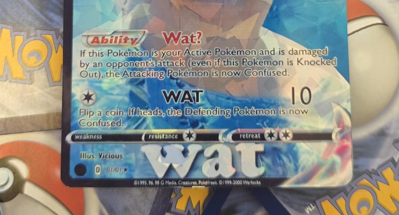 Wat Lady Meme Pokemon Card - Etsy