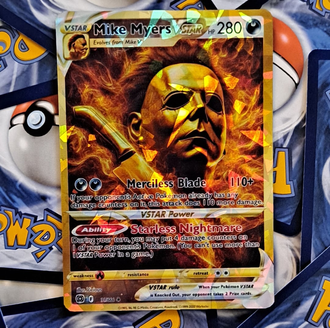 Michael Myers Pokemon Card - Etsy