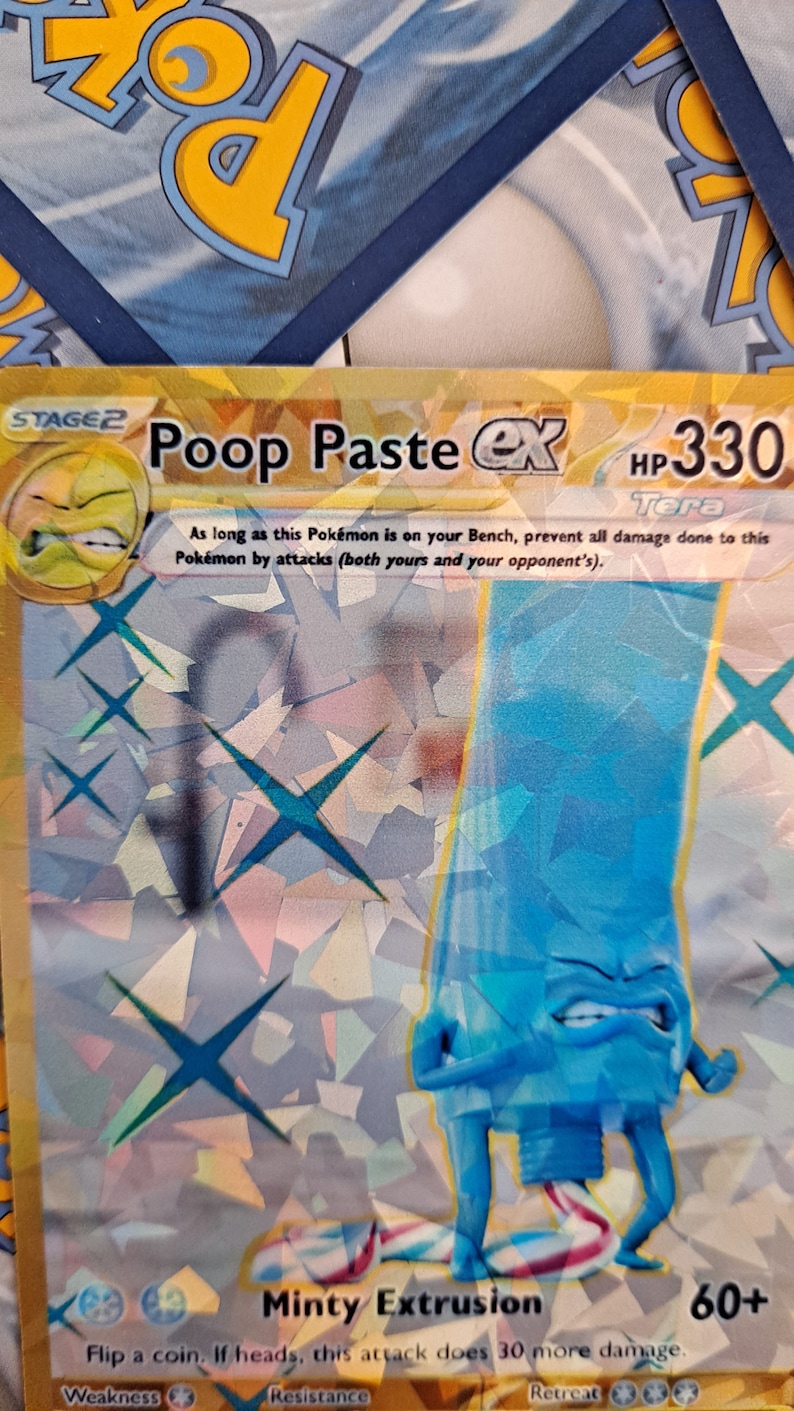 Poop Paste Meme Pokemon Card - Etsy UK