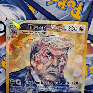 Trump Court Sketch Pokemon Card - Etsy