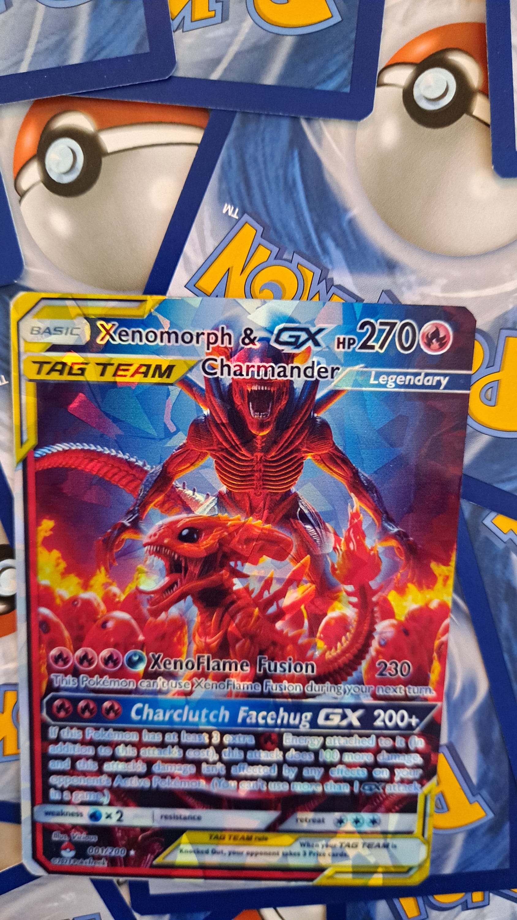Charmander and Xenomorph Tag Team Pokemon Card - Etsy