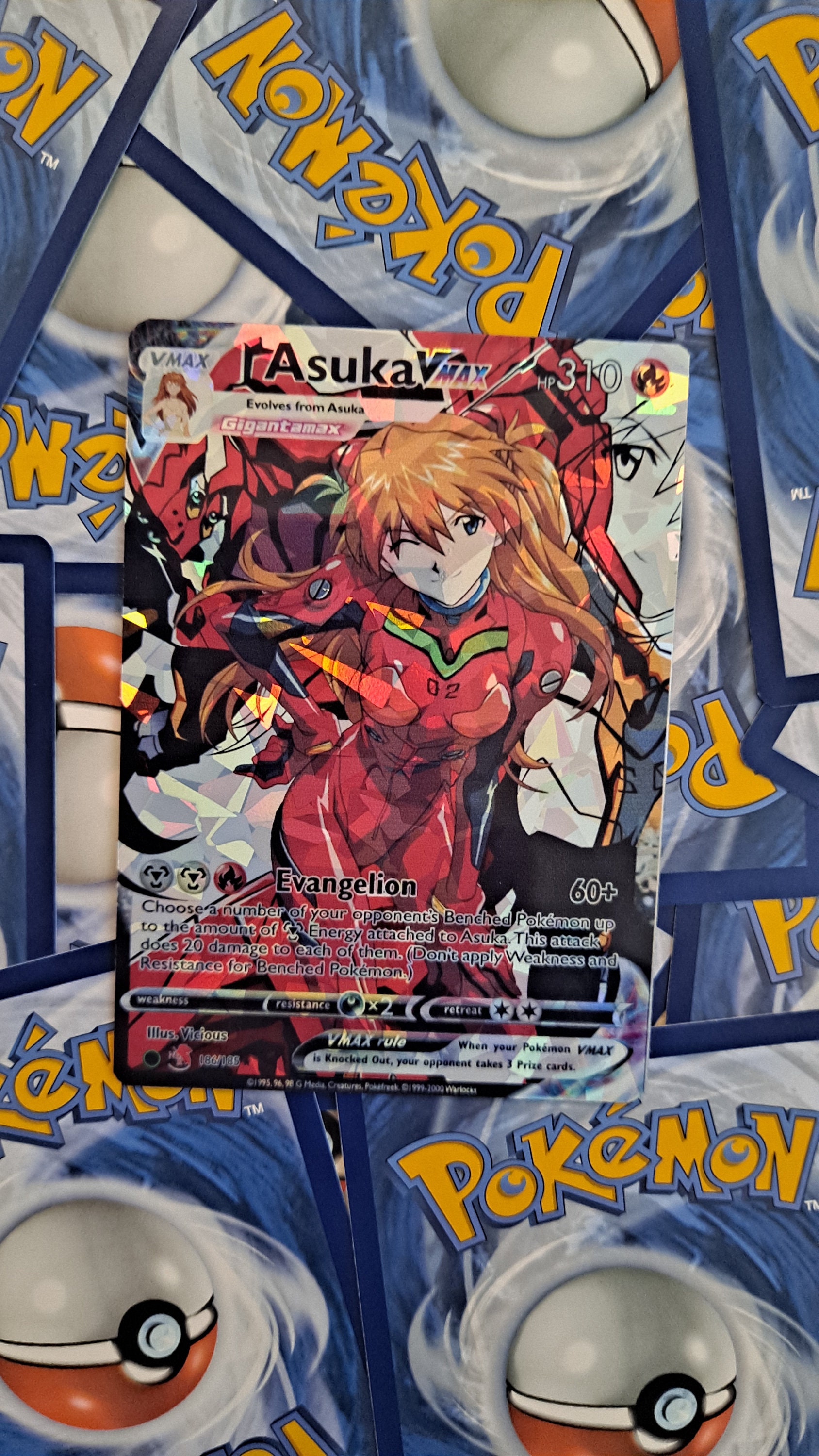 Asuka Langley Pokemon Card - Etsy