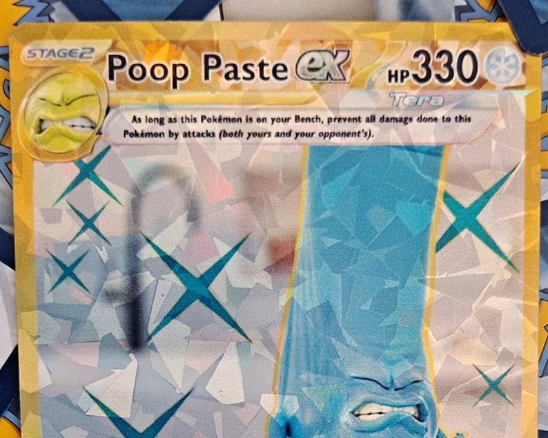 Poop Paste Meme Pokemon Card - Etsy