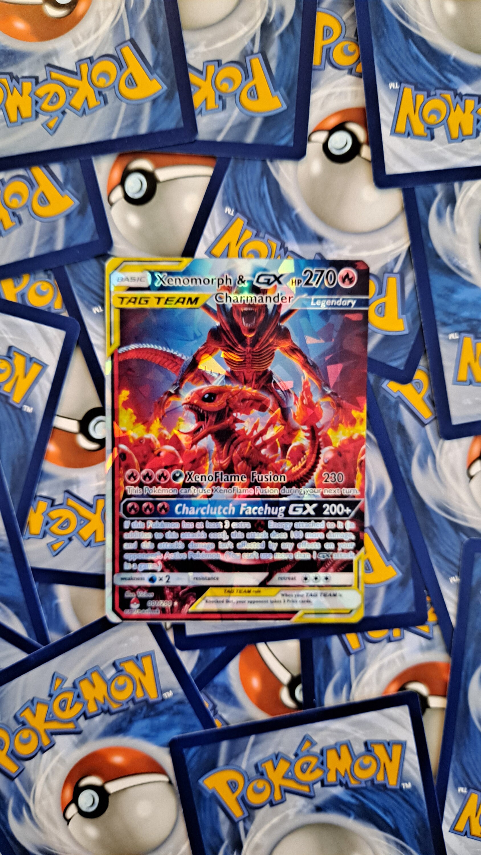 Charmander and Xenomorph Tag Team Pokemon Card - Etsy