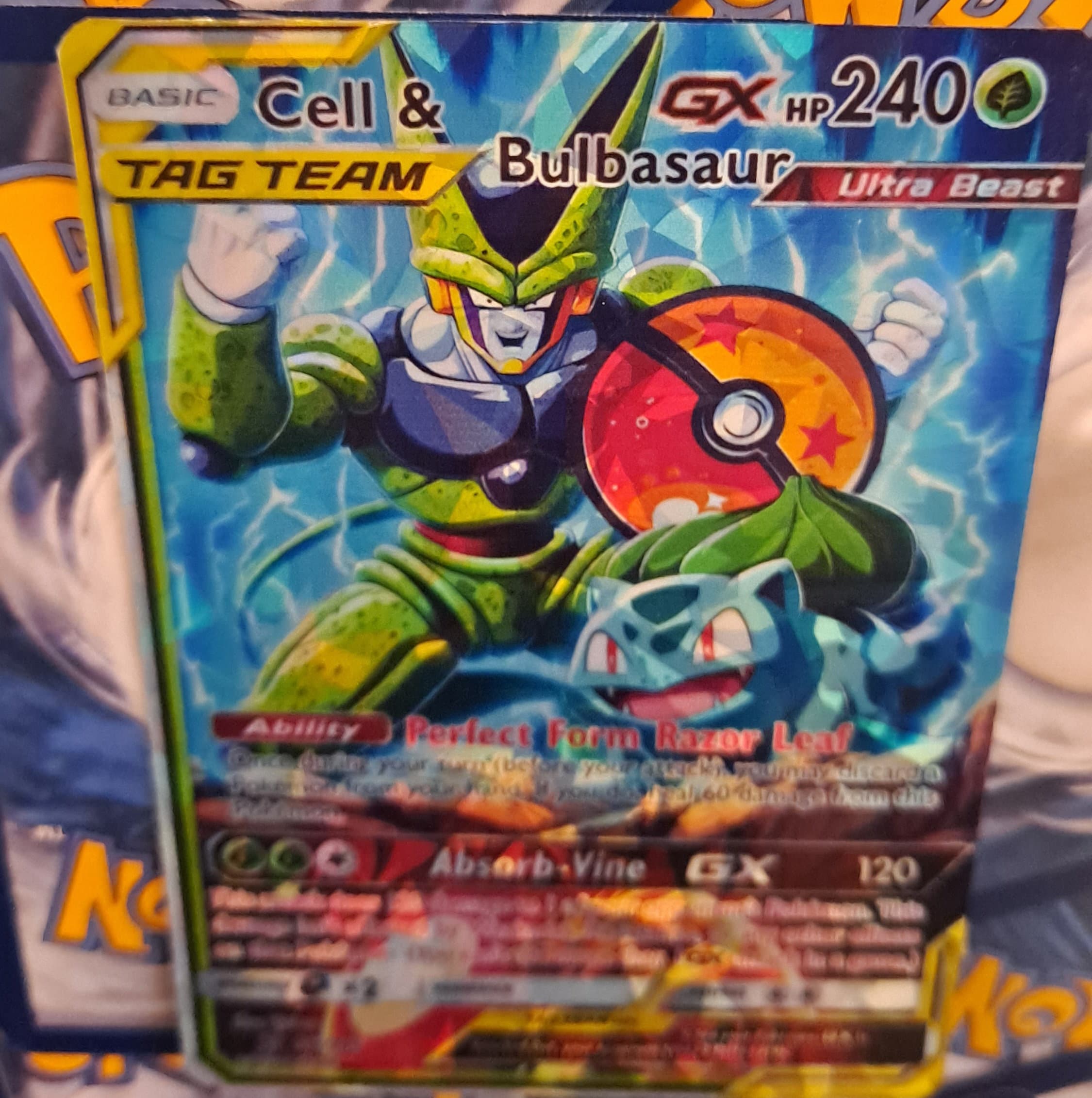 Bulbasaur and Cell Tag Team Pokemon Card - Etsy