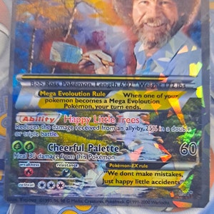 Bob Ross Pokemon Card Holo! - Etsy