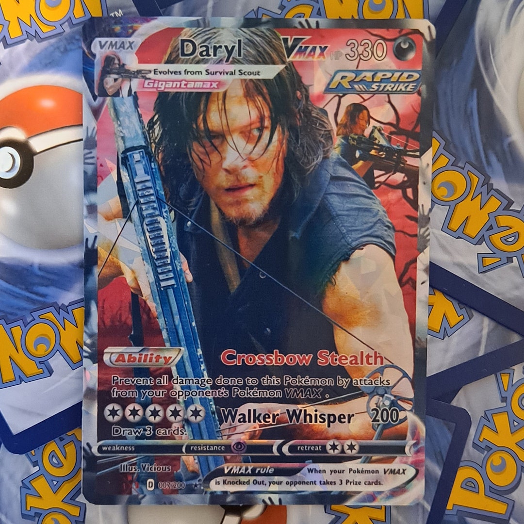 Daryl Dixon Pokemon Card - the Walking Dead - Etsy