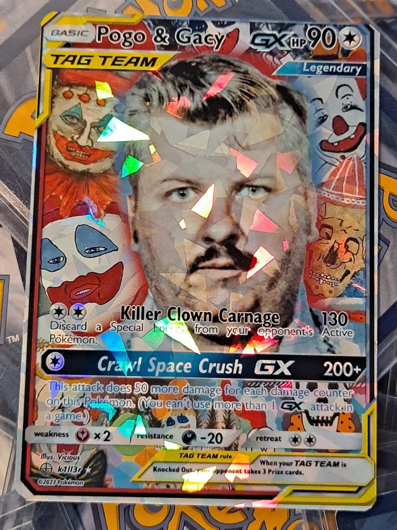 John Wayne Gacy Pokemon Card - Etsy
