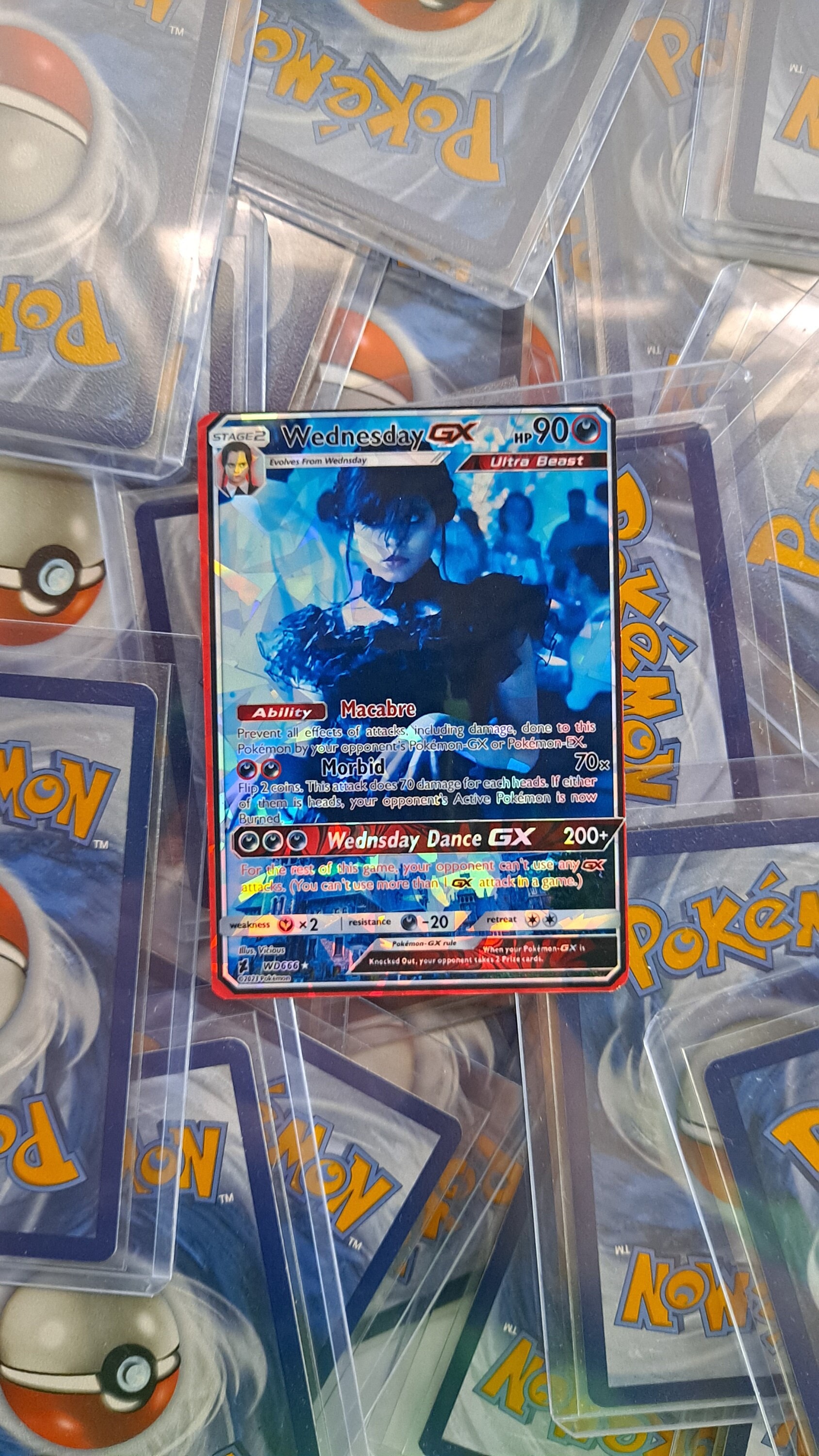 Wednesday Addams Pokemon Card - Etsy