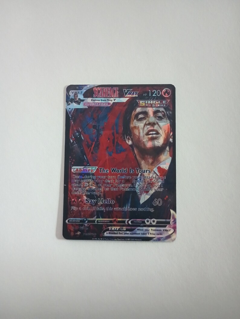 Scarface Pokémon Card tony Montana - Etsy