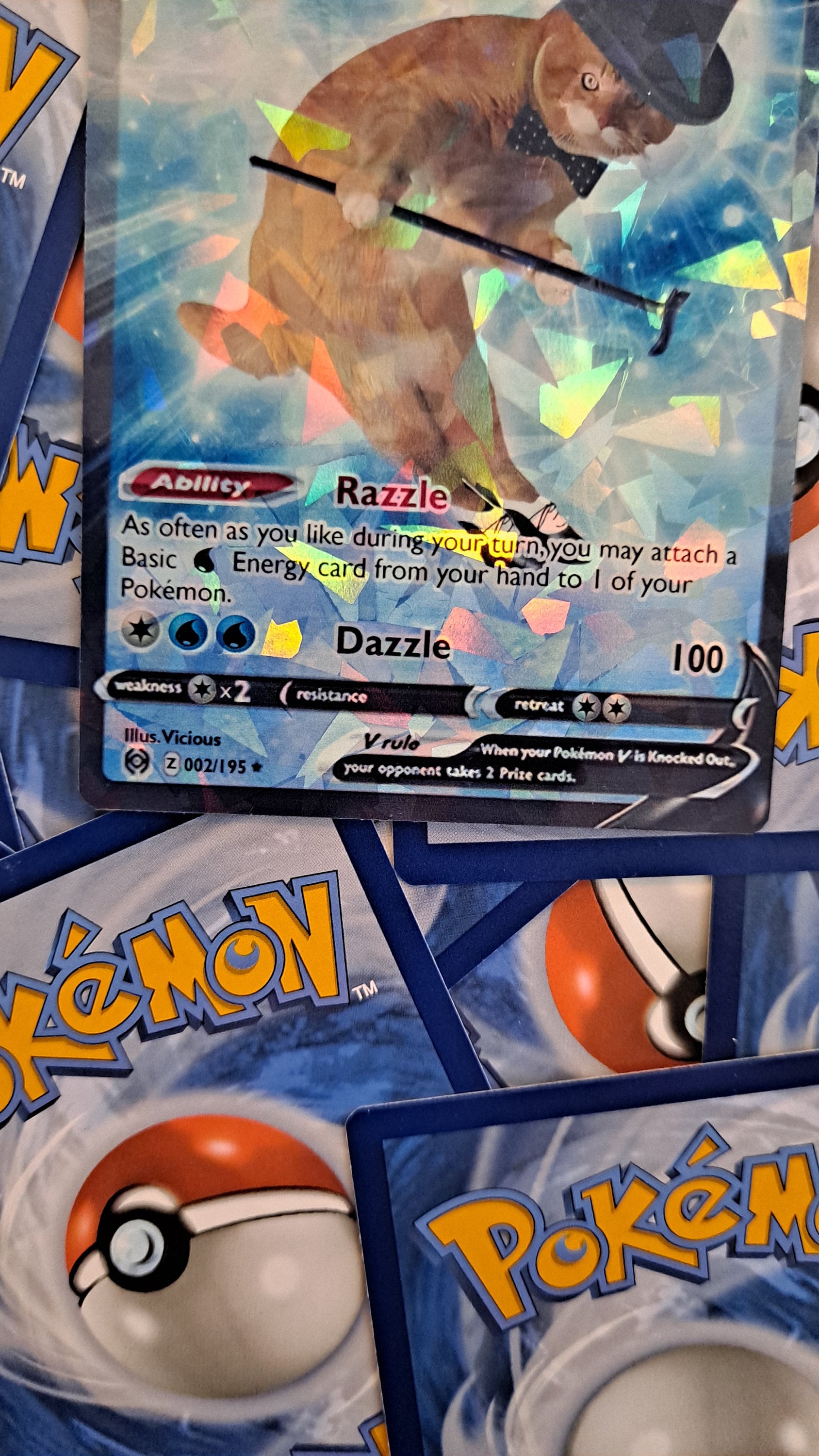 The 'ol Razzle Dazzle Pokemon Card - Meme - Etsy