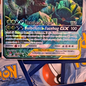 Bulbasaur and Xenomorph Tag Team Pokemon Card - Etsy