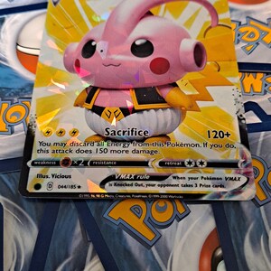 Pikachu and Majin Buu Fusion Pokemon Card - Pika-buu - Etsy