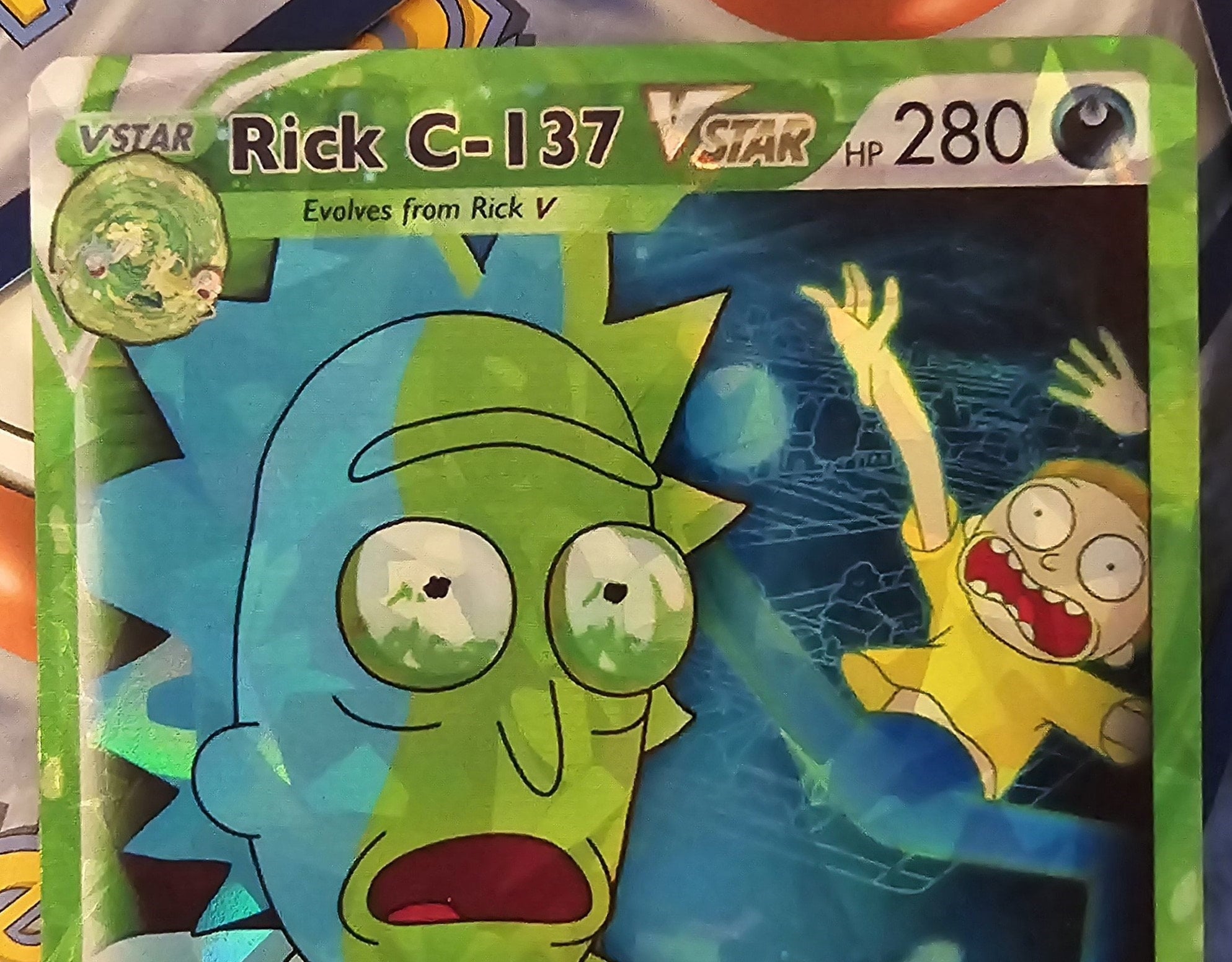Rick C137 Pokemon Card - Rick and Morty - Etsy