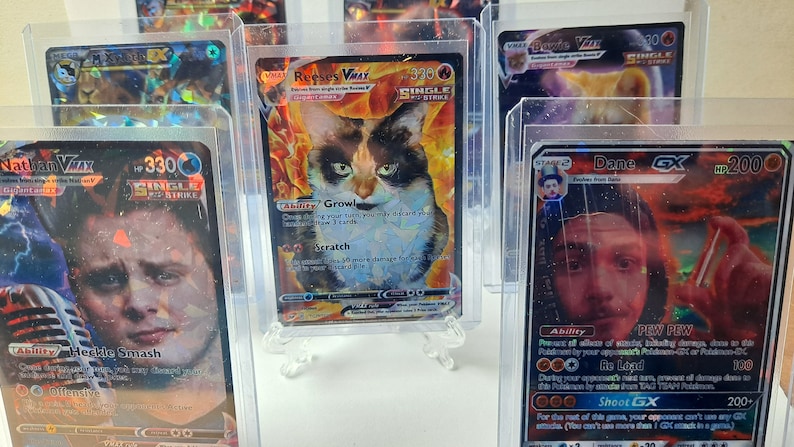 Make Your Own Custom Pokemon Holographic Card Made to Order - Etsy