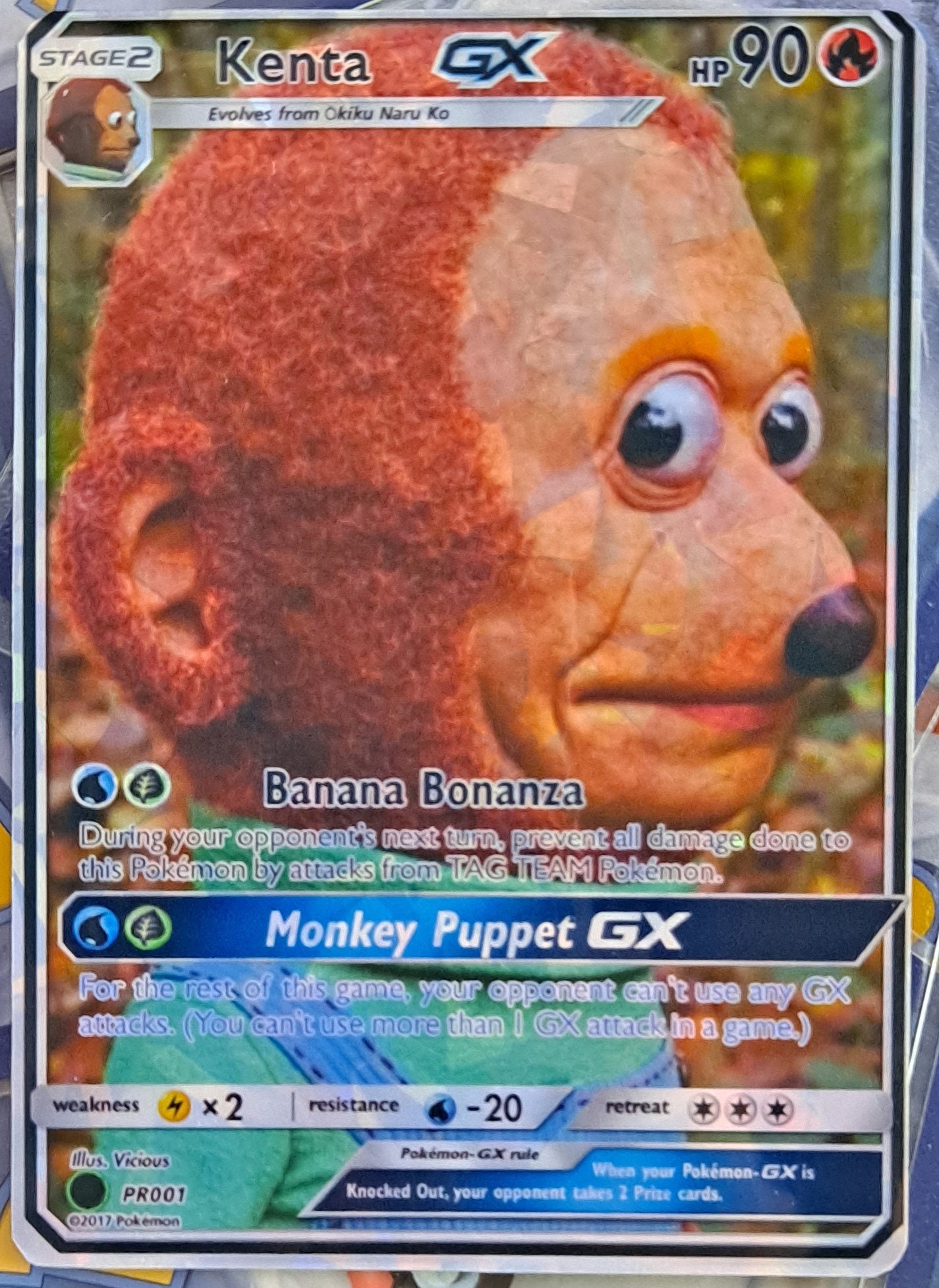 Monkey Puppet Meme Pokemon Card - Etsy