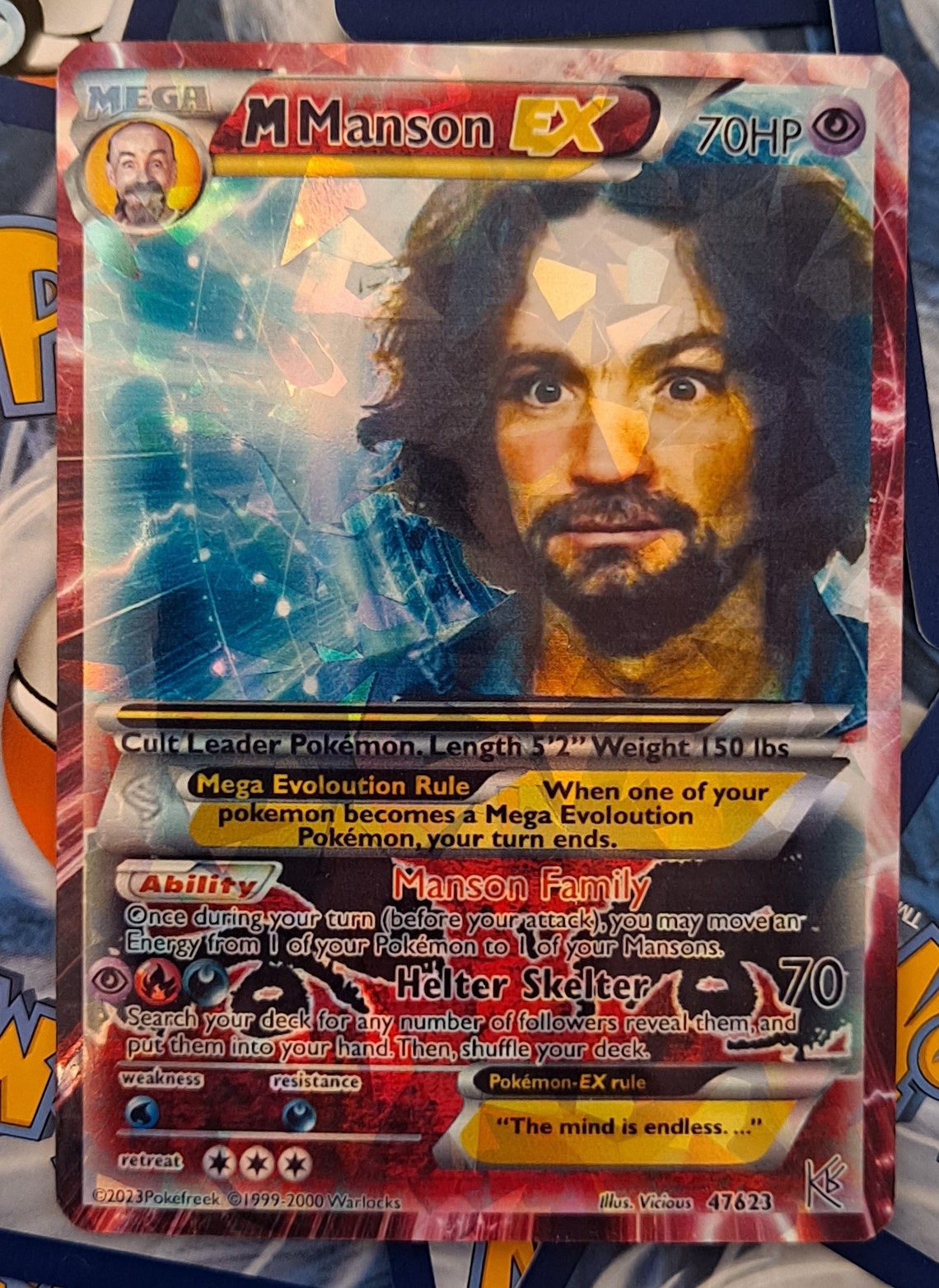 Charles Manson Pokemon Card - Etsy
