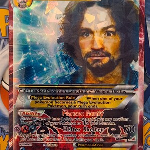 Charles Manson Pokemon Card - Etsy