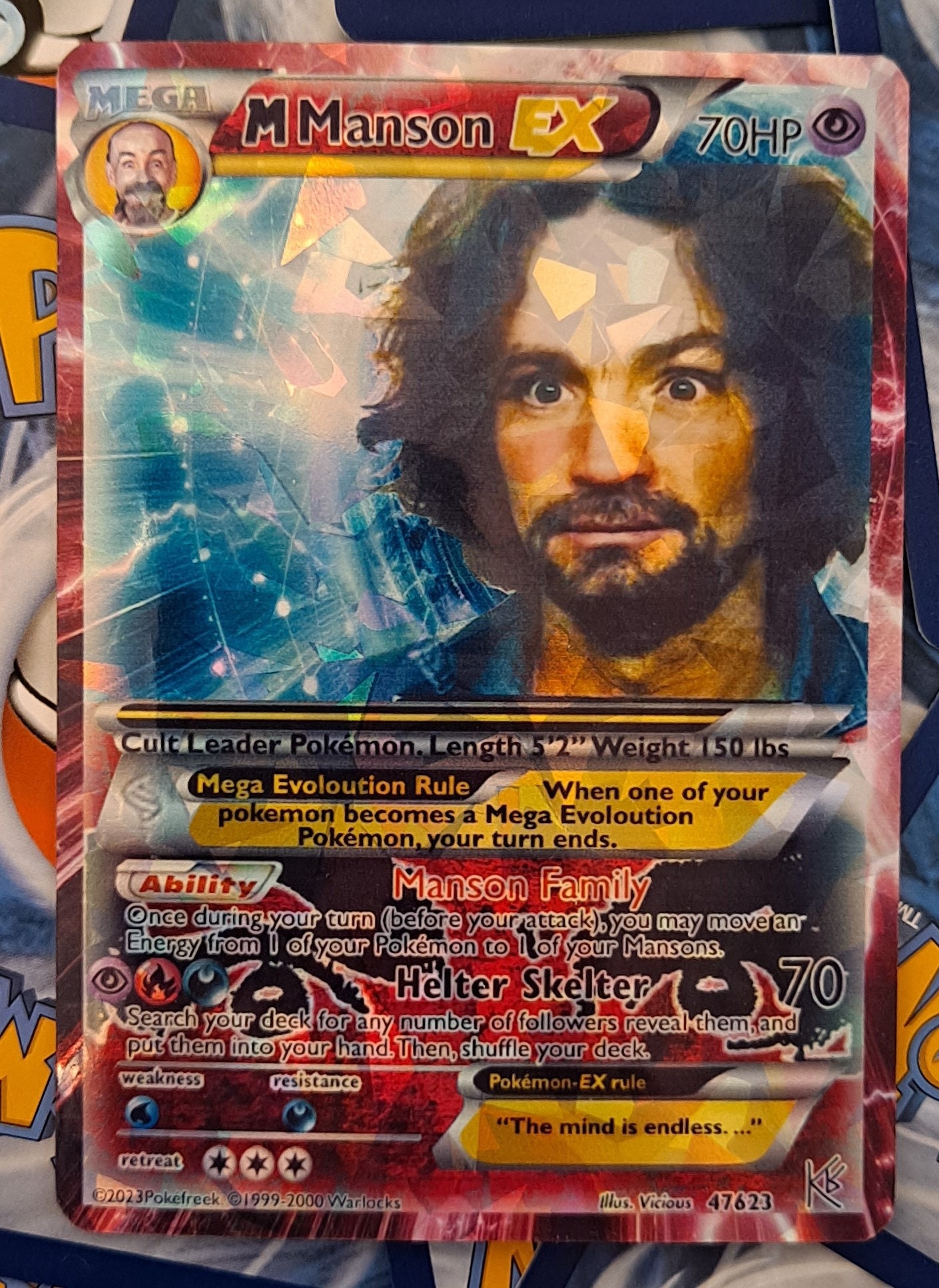 Charles Manson Pokemon Card - Etsy