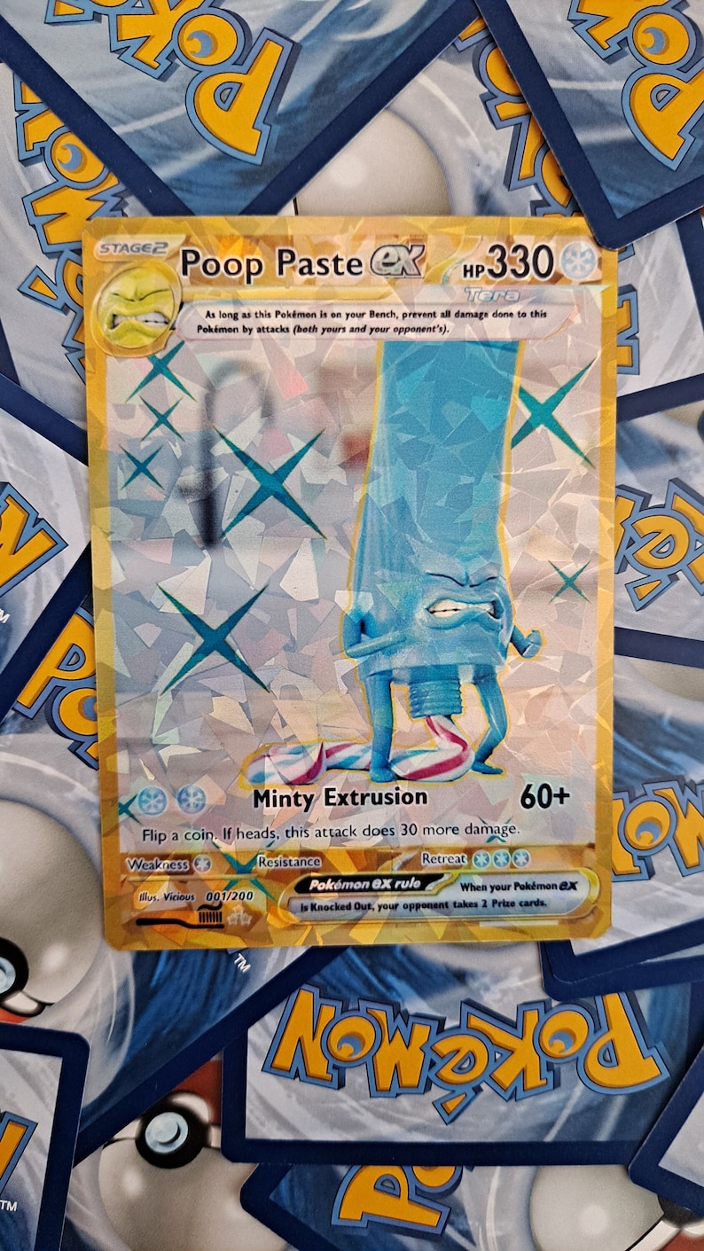 Poop Paste Meme Pokemon Card - Etsy