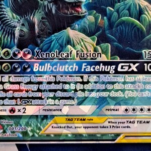 Bulbasaur and Xenomorph Tag Team Pokemon Card - Etsy