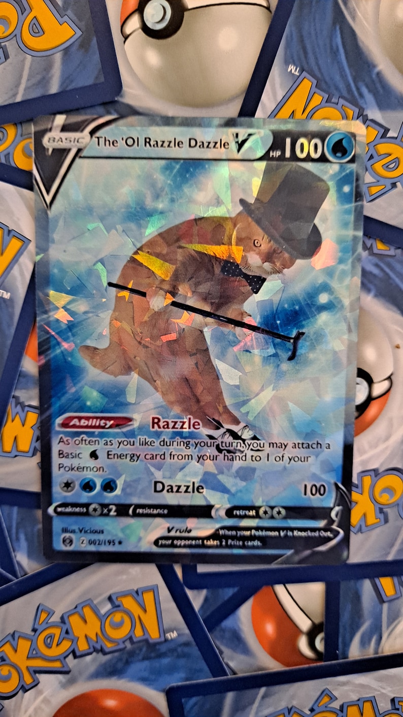 The 'ol Razzle Dazzle Pokemon Card - Meme - Etsy