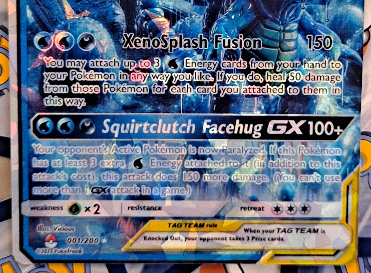 Squirtle and Xenomorph Tag Team Pokemon Card - Etsy