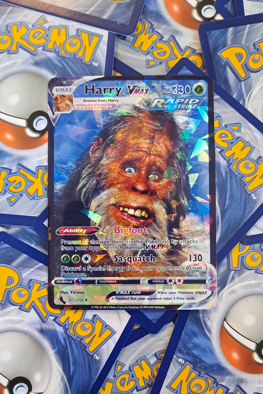 Harry and the Hendersons Pokemon Card - Etsy