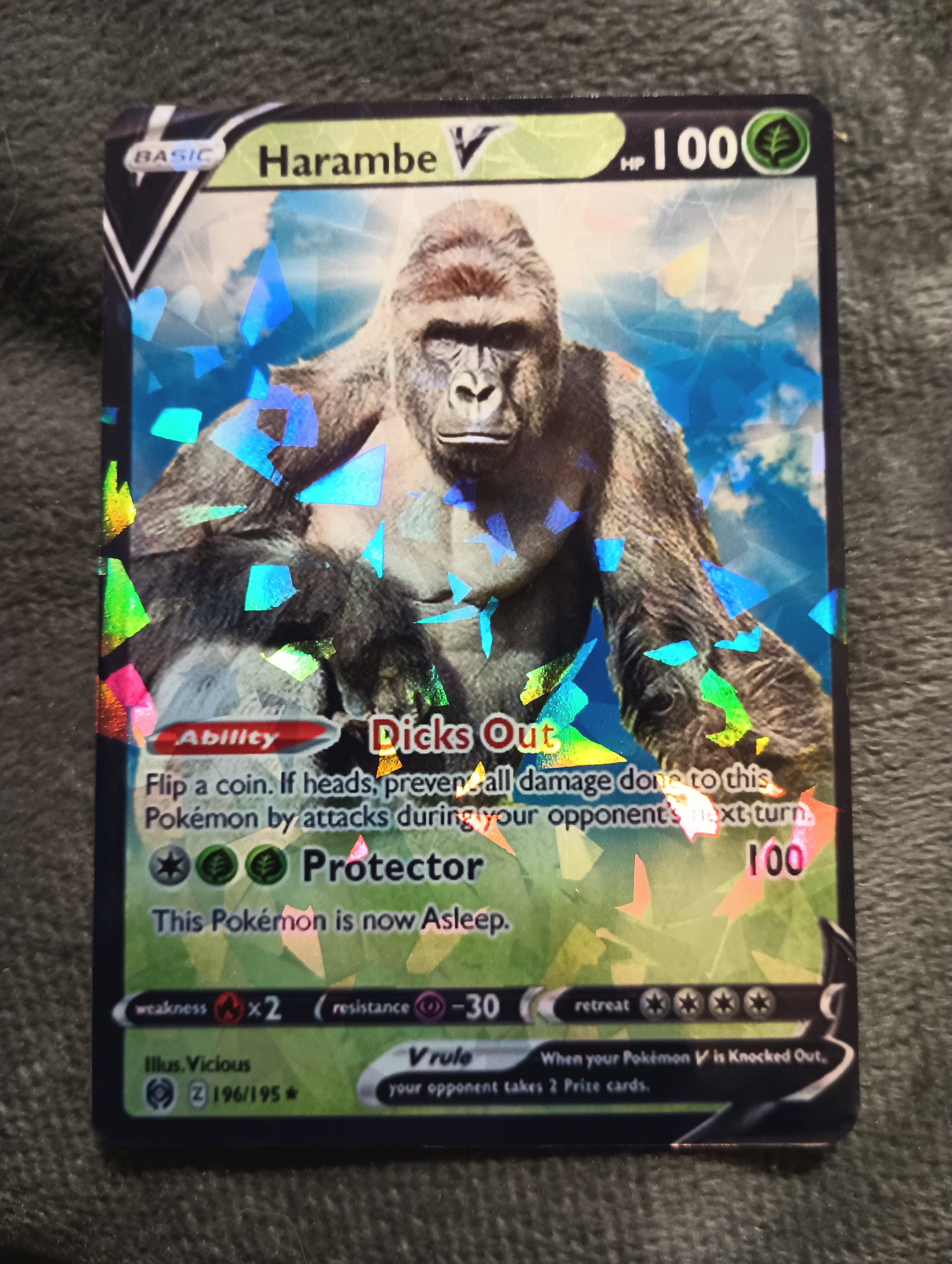Harambe Pokémon Card - Etsy