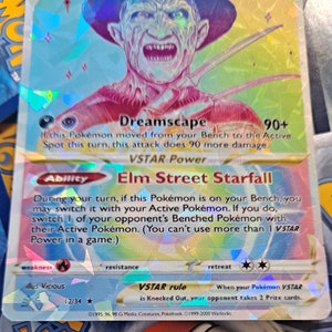 Freddy Krueger Pokemon Card - Etsy