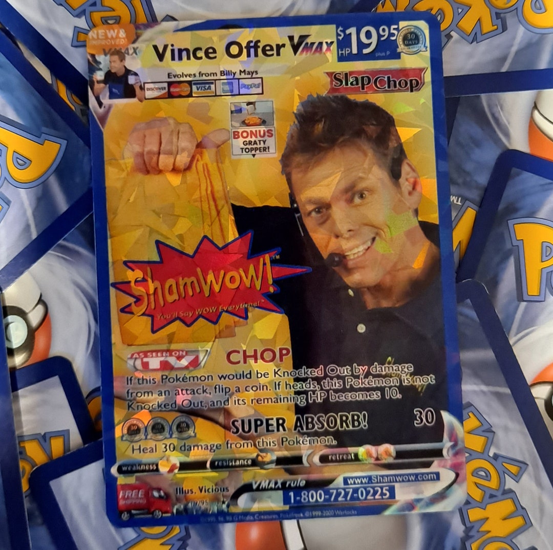 Vince Offer Pokemon Card - Sham Wow Guy - Etsy