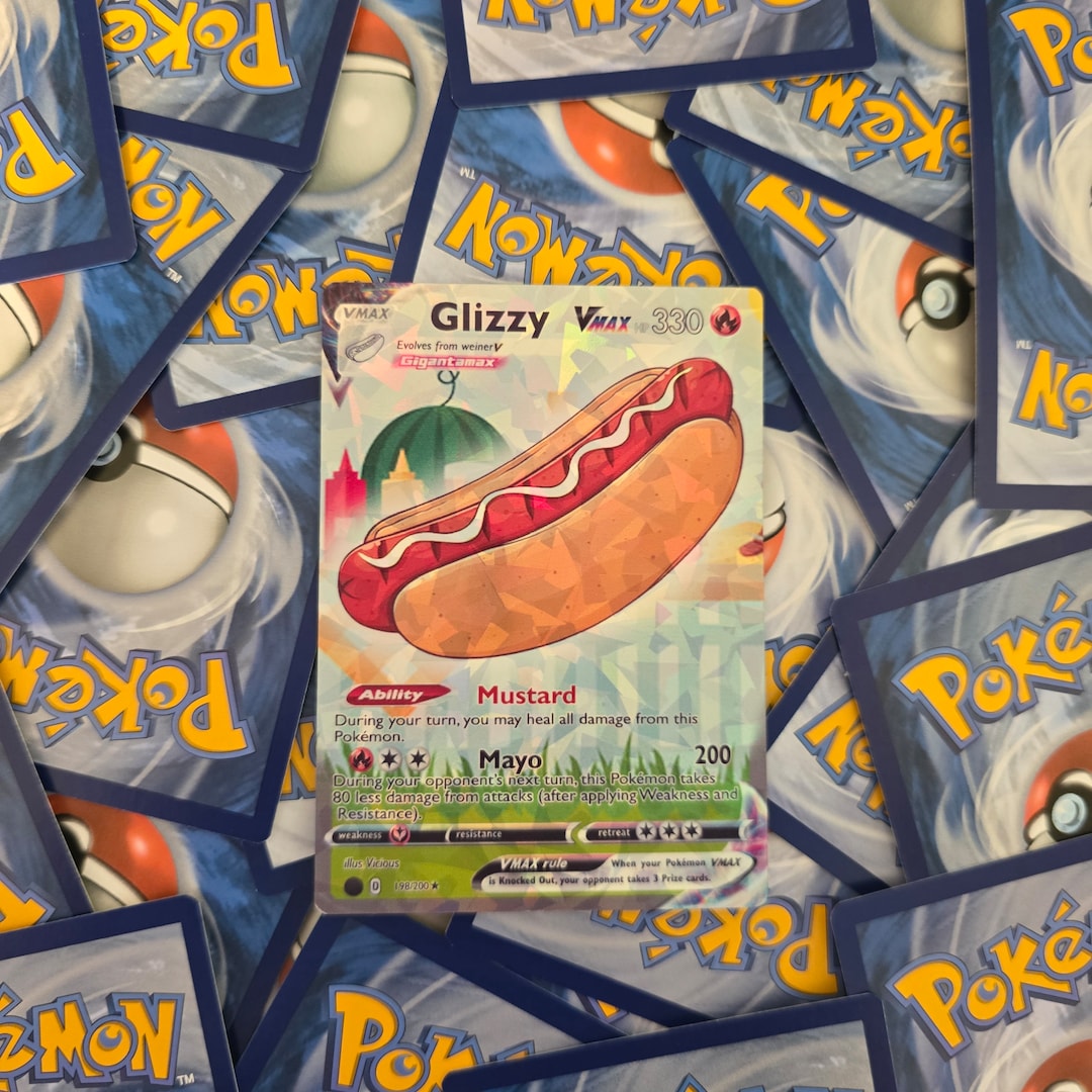 Glizzy (with Mayo) V Max Pokemon Card - Etsy
