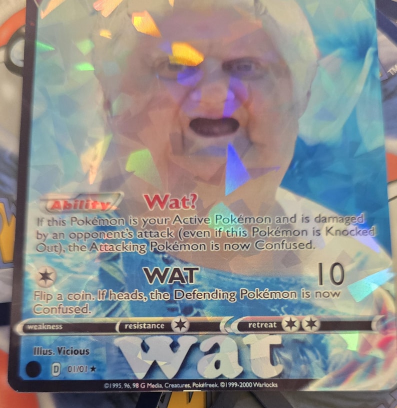 Wat Lady Meme Pokemon Card - Etsy