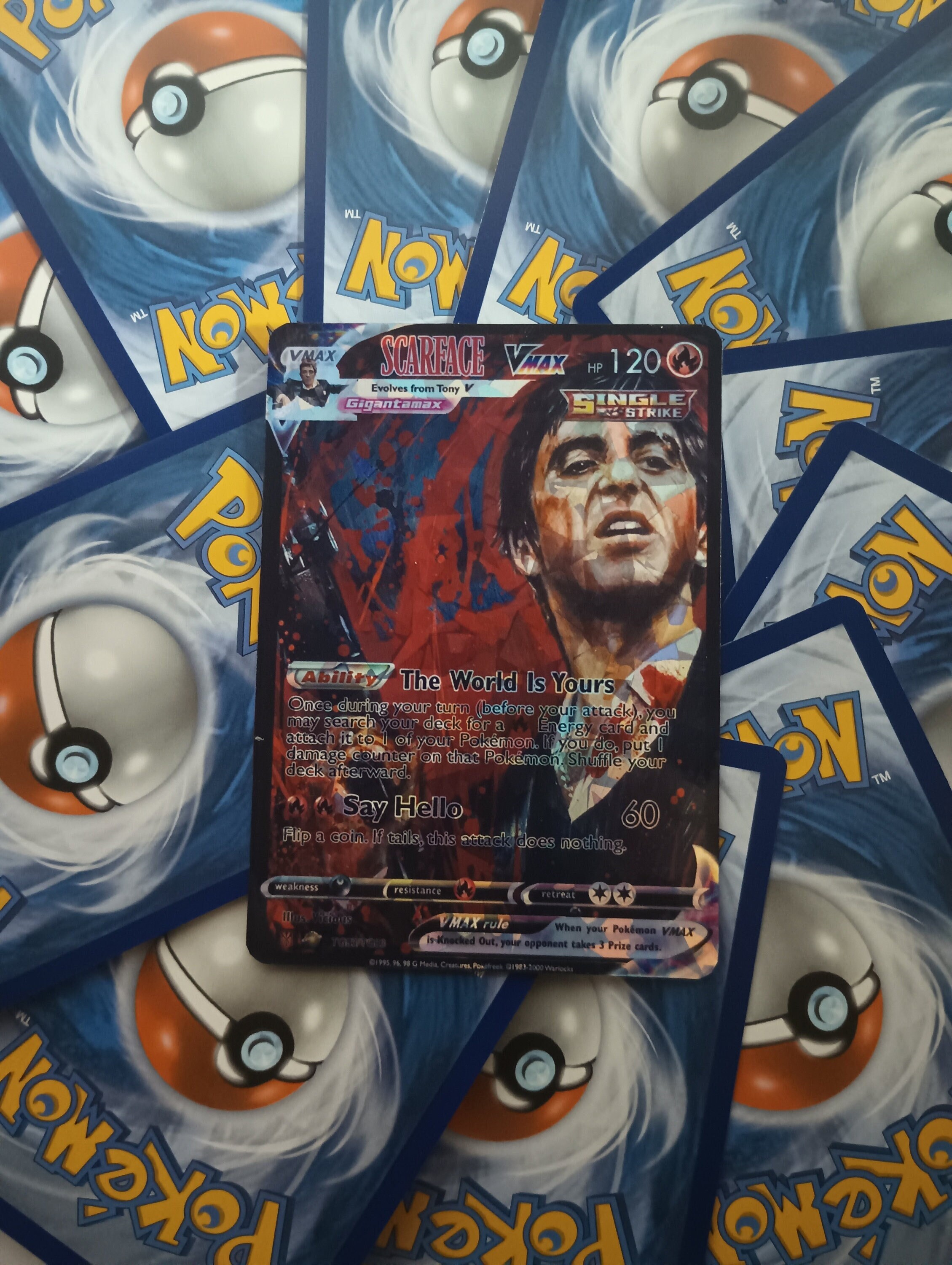 Scarface Pokémon Card tony Montana - Etsy