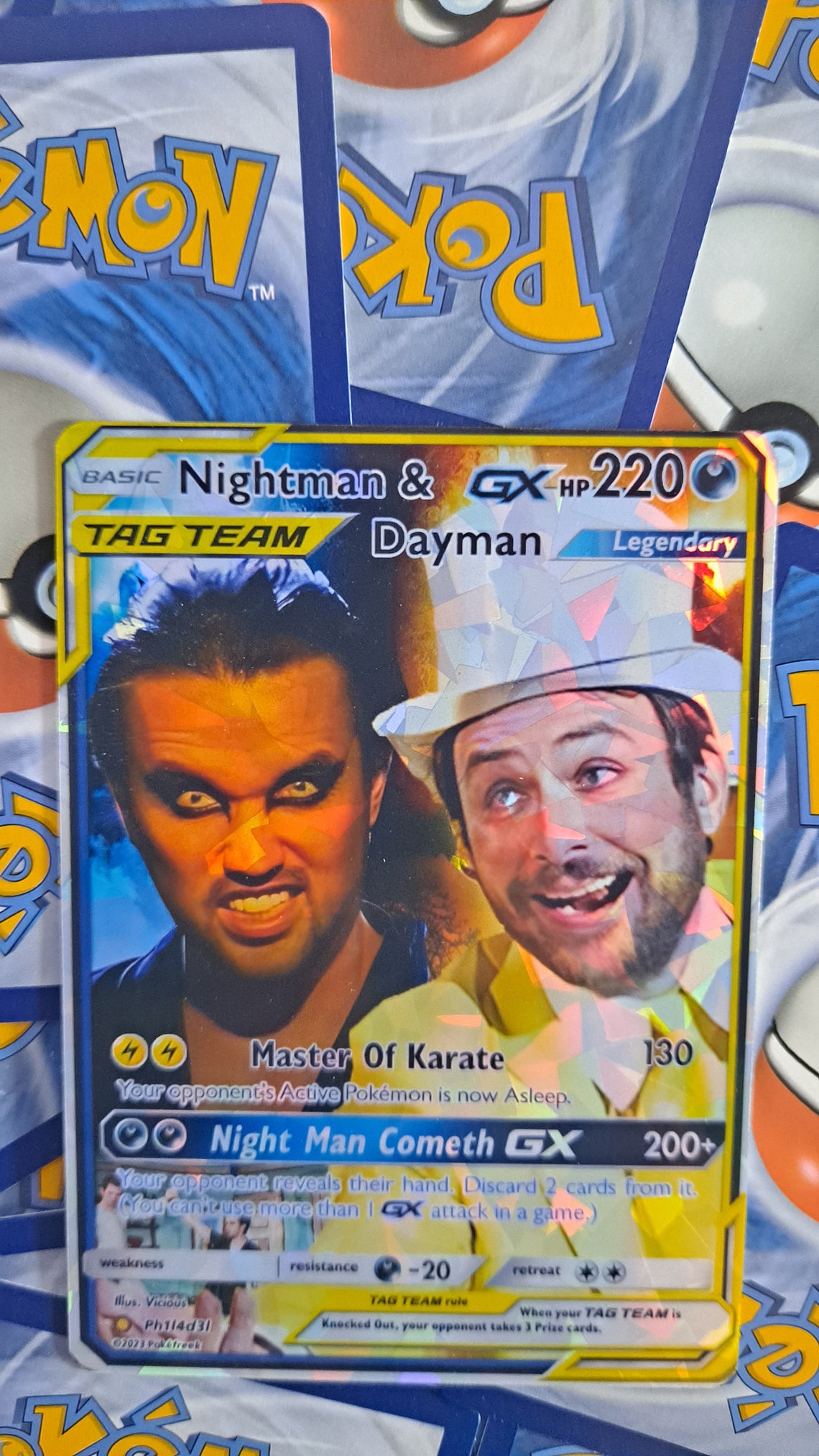 Nightman Dayman Pokemon Card - Always Sunny - Etsy