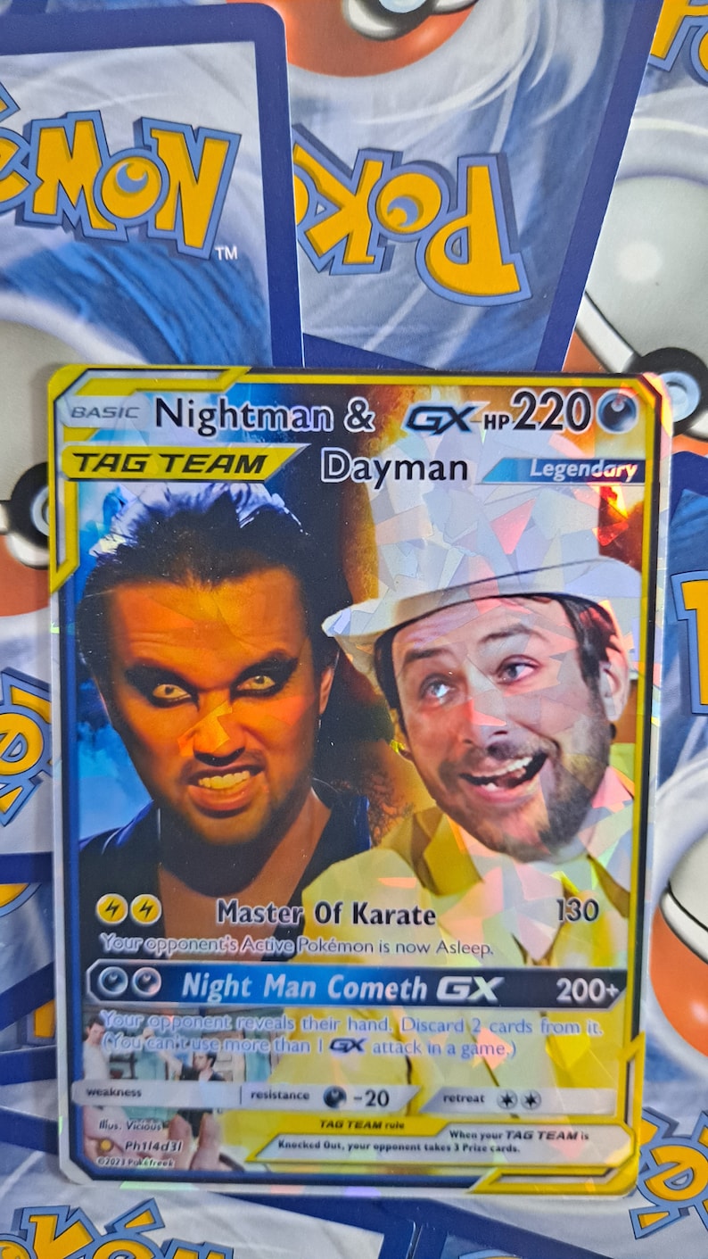 Nightman Dayman Pokemon Card Always Sunny - Etsy