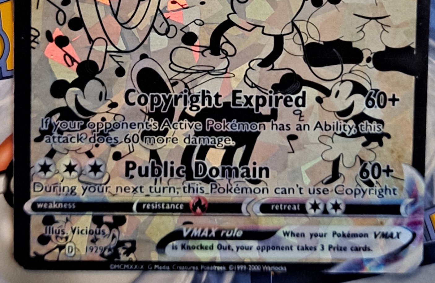 Steamboat Willie Pokemon Card - Etsy