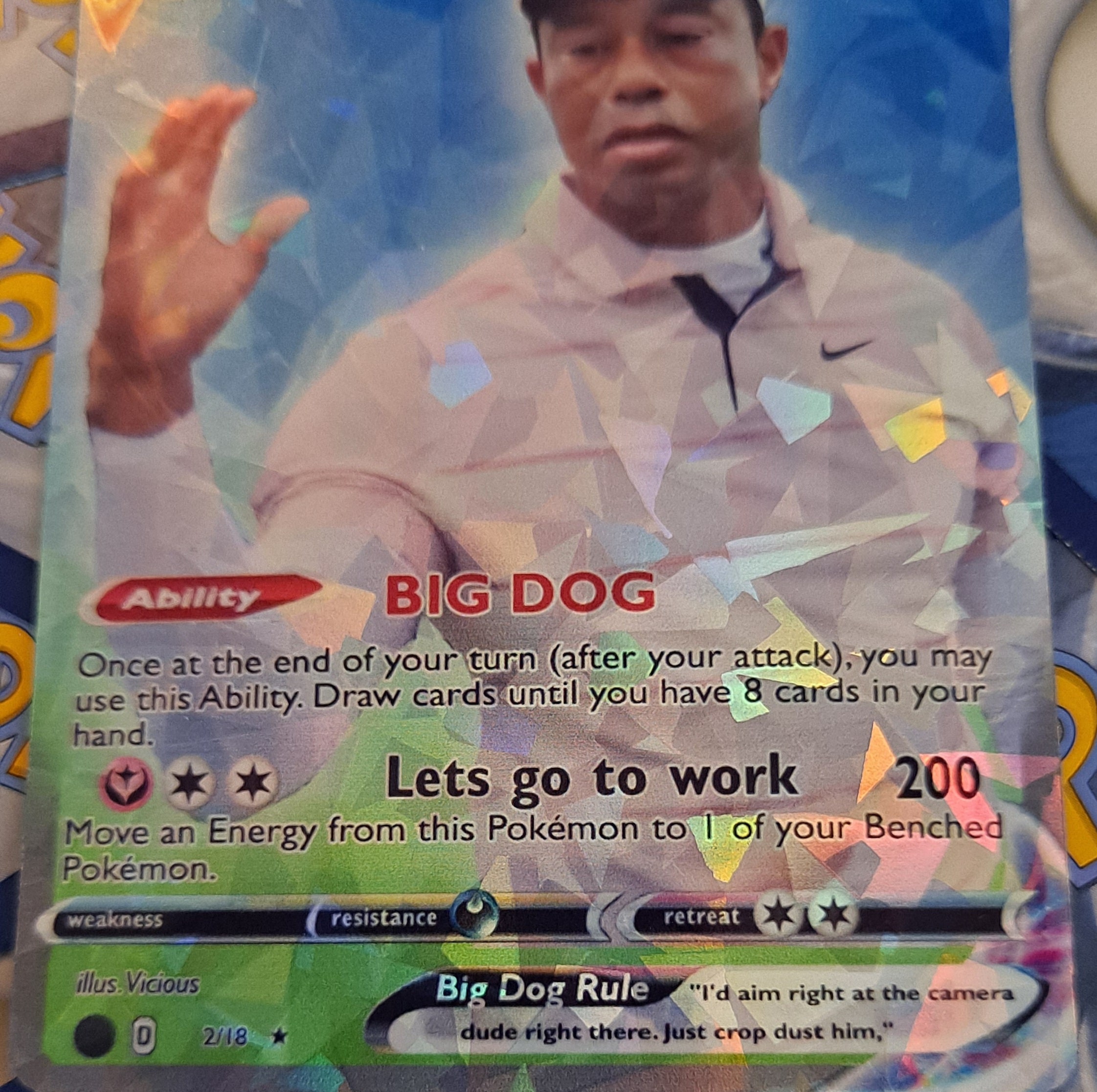 Tiger Woods Pokemon Card - Etsy