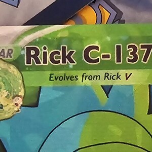 Rick C137 Pokemon Card - Rick and Morty - Etsy