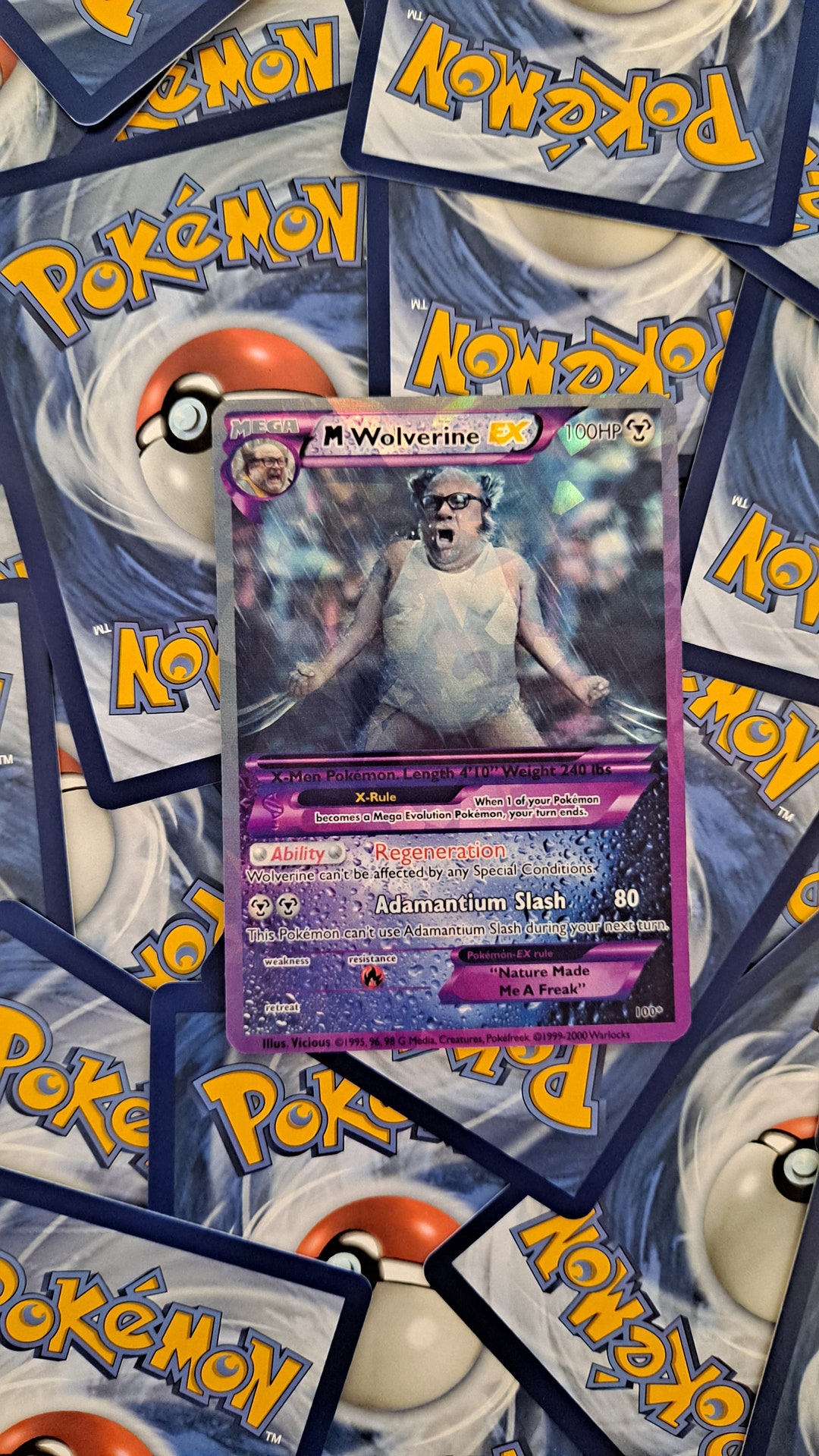 Danny Devito as Wolverine Pokemon Card - Etsy