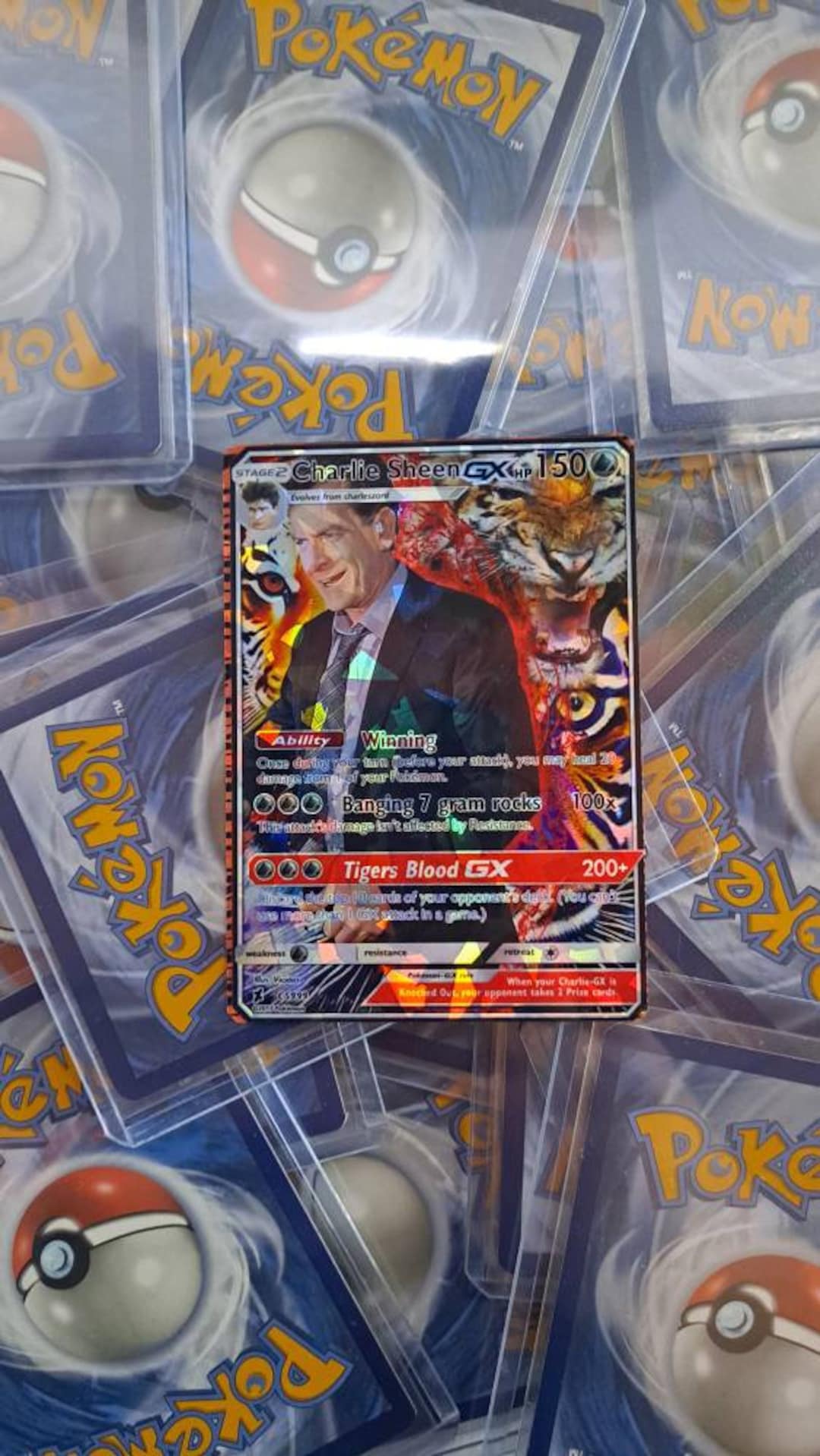 Charlie Sheen Pokemon Card - Etsy