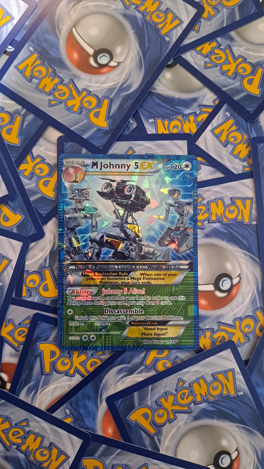 Johnny 5 Pokemon Card - Etsy