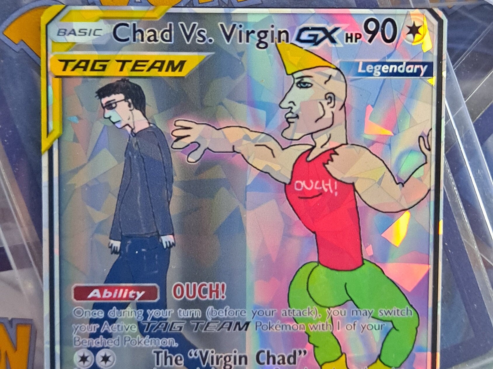 Chad VS Virgin Pokemon Card - Etsy