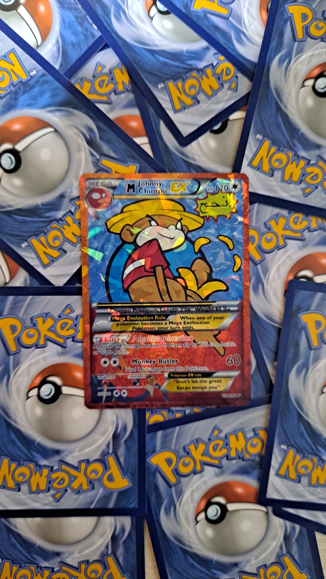 Johnny Chimpo Pokemon Card - Etsy