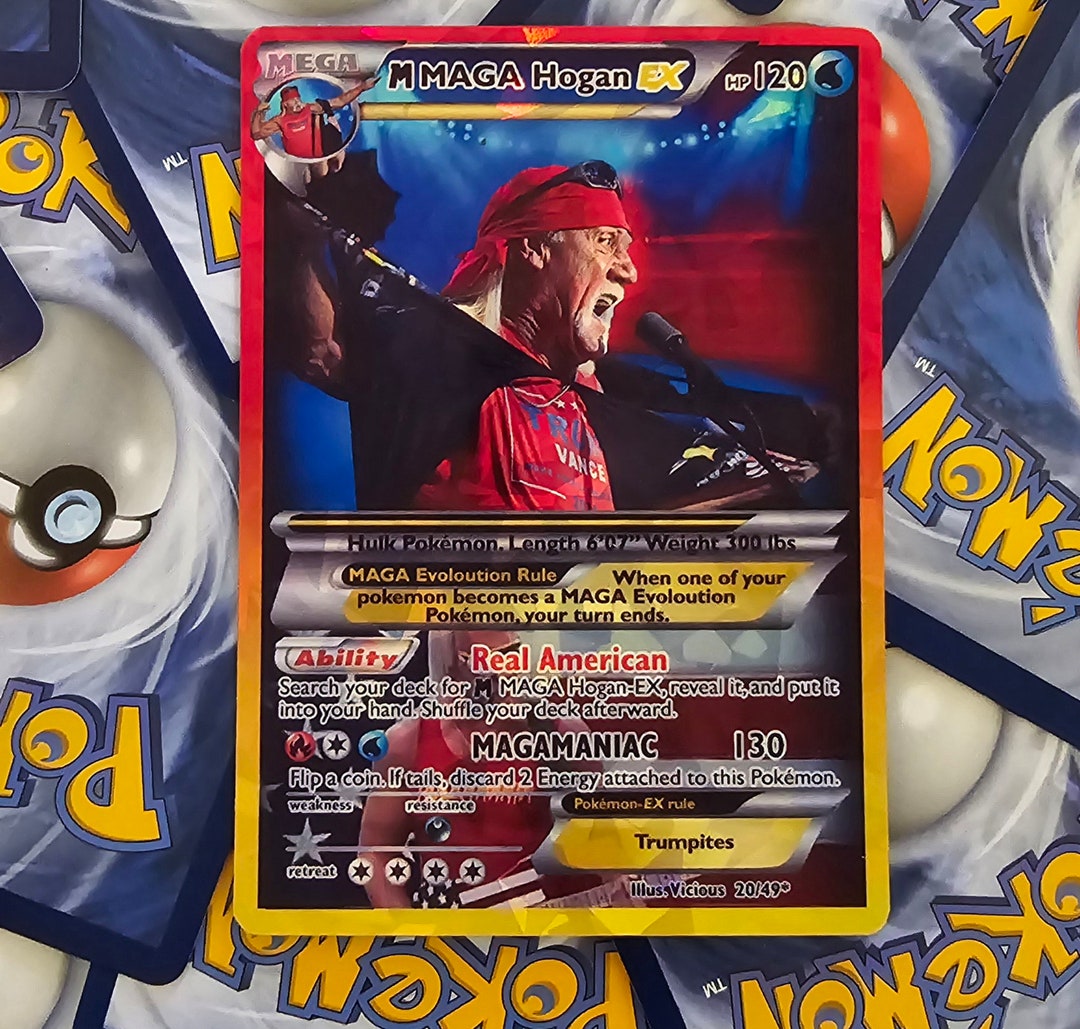 Hulk Hogan Pokemon Card - Etsy