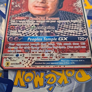 Jim Jones Pokemon Card - Etsy
